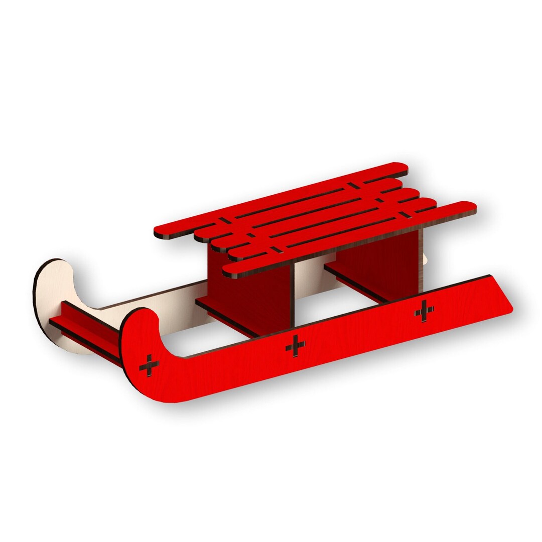 Sled,laser Cut Files - Svg+dxf+pdf+ai+cdr+eps - Laser Files - Instant ...