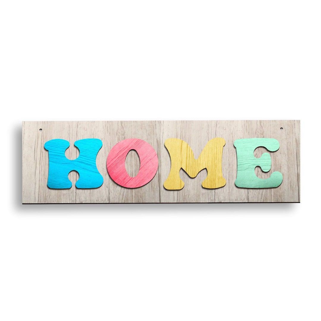 Home Sign, Laser Cut Files - Svg+dxf+pdf+ai+cdr+eps - Laser Files ...