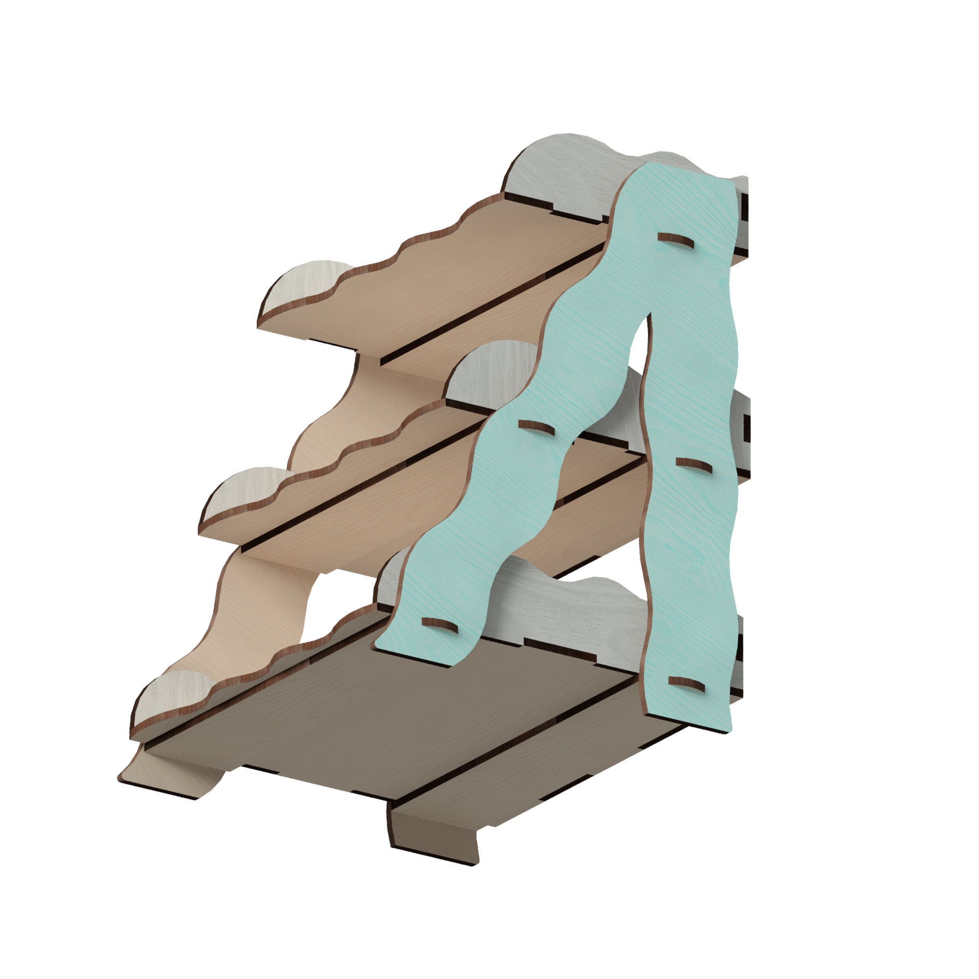 3-tier Candy Staircase Laser Cut File: Vector Template (digital ...