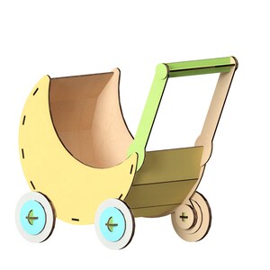 Pram, Laser Cut Files - Svg+dxf+pdf+ai+cdr+eps - Laser Files - Instant ...