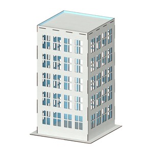 Building Model,laser Cut Files, Laser Cut Template, Vector for Laser ...