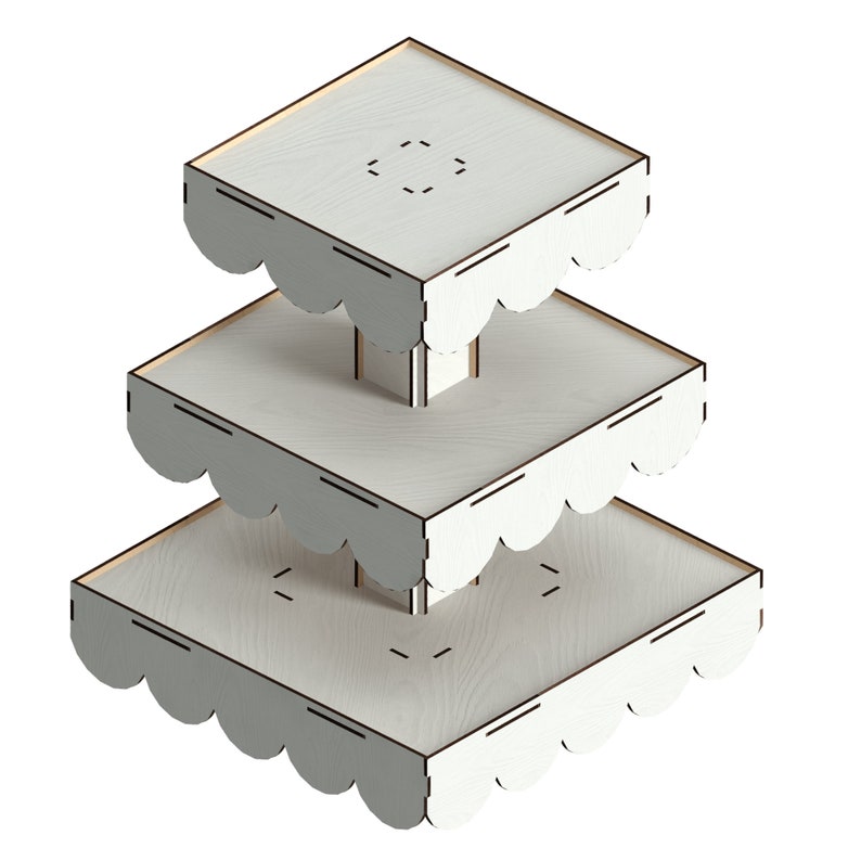 Laser Cut Cupcake Stand Template: Vector Files (digital Download) - Etsy