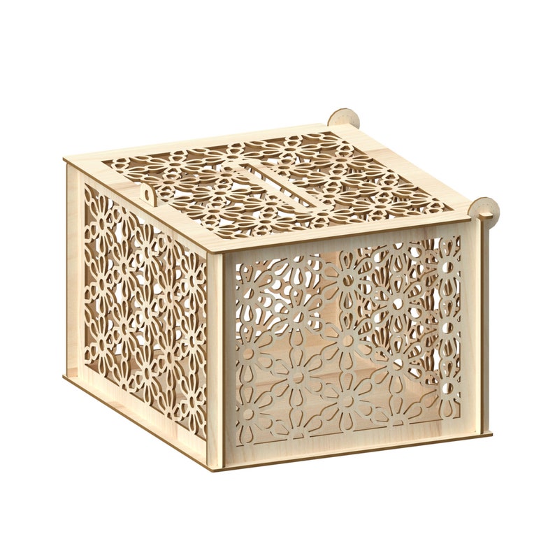 Wedding Card Box Laser Cut Files SvgDxfPdfAiCdrEps | Etsy