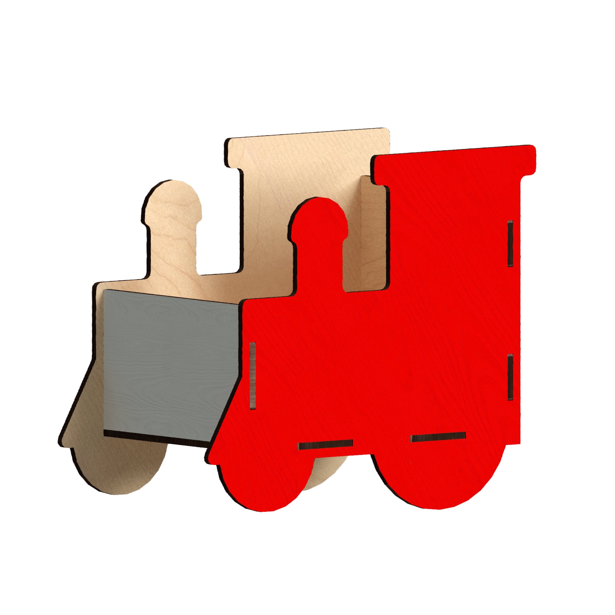 Train Boxlaser Cut Files Laser Cut Template Vector for | Etsy