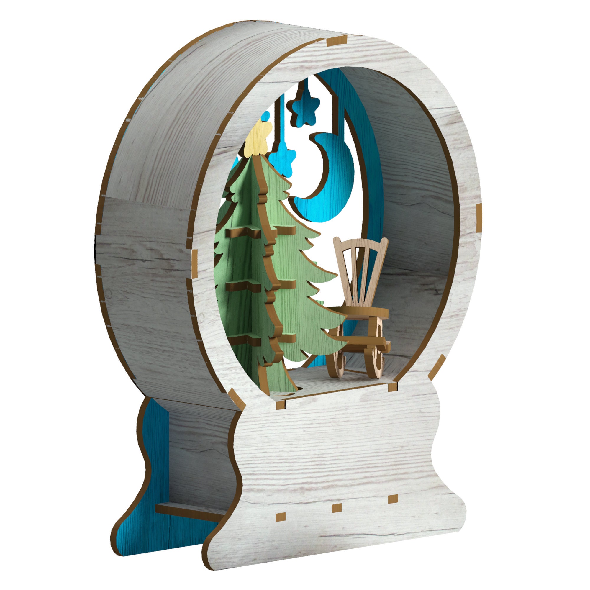 Snowball Christmas in Heaven Laser Cut Files | Etsy