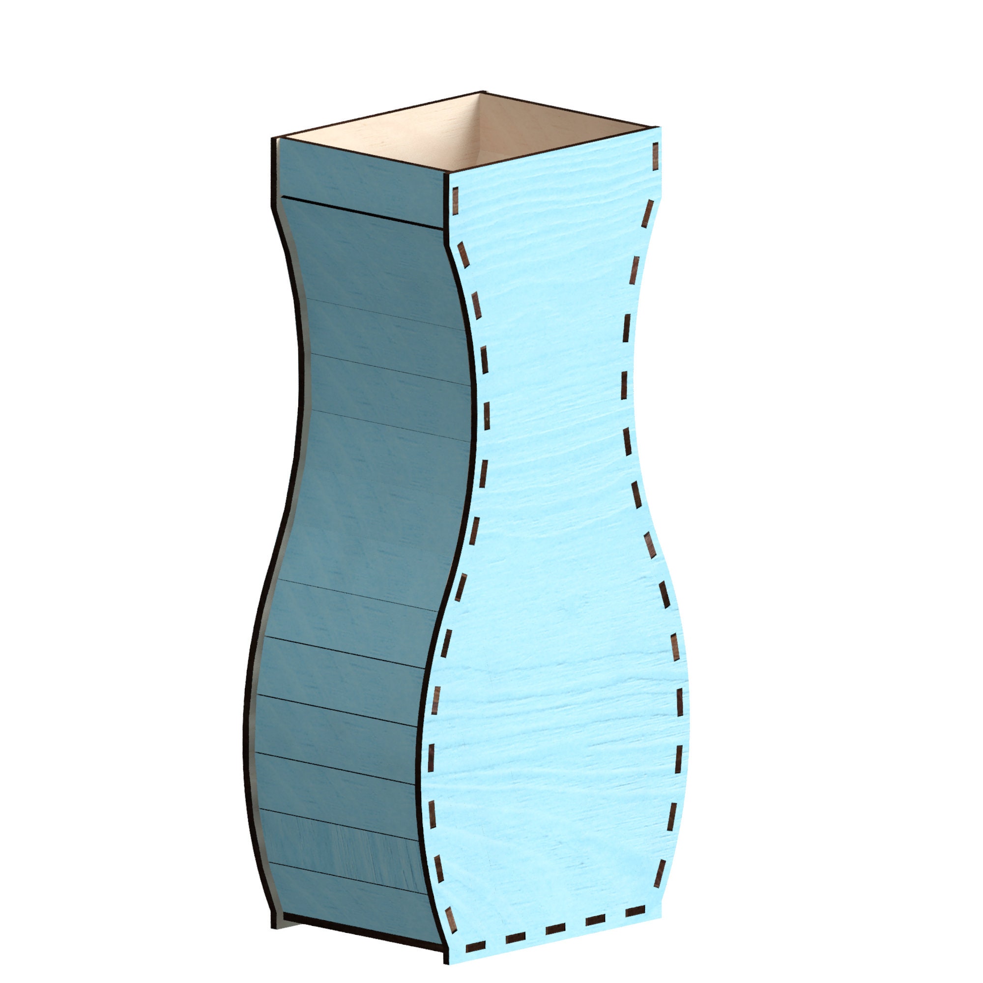 Flower Vase Pattern Vector for Laser Cutting CNC Instant | Etsy