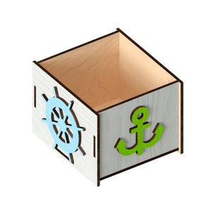 Navy Box, Pattern Vector for Laser Cutting Cnc,svg,laser Cut Template ...