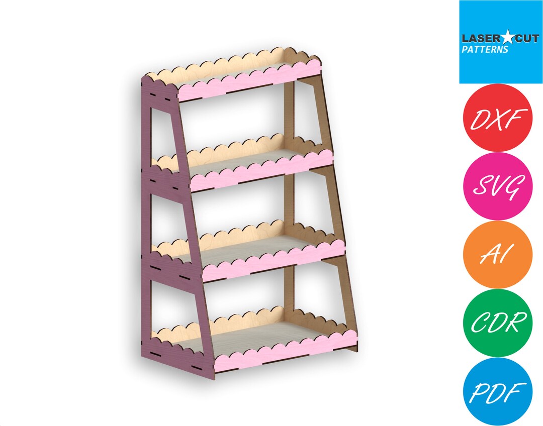Candy Bar Stand Pattern Vector for Laser Cutting - Etsy