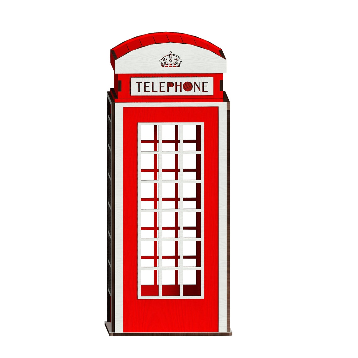 Telephone Box Laser Cut Files laser cut template laser cut | Etsy