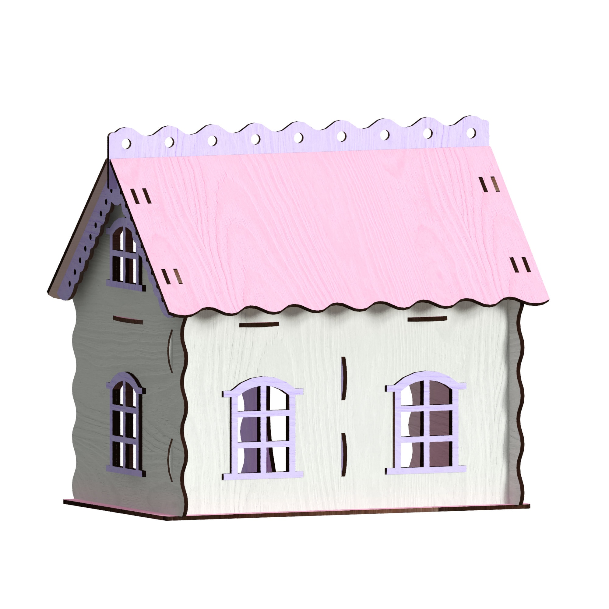 Little Cottage Dollhouse Laser Cut Files | Etsy