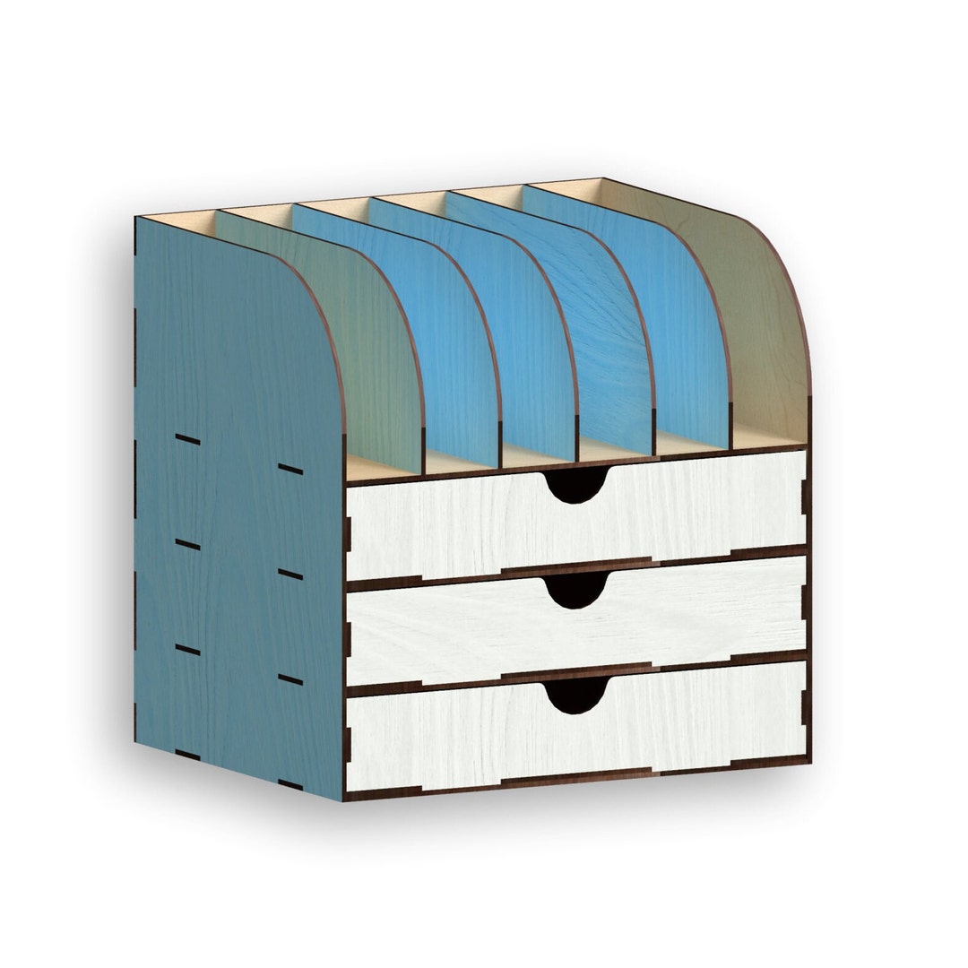 Desk Organizer,laser Cut Files - Svg+dxf+pdf+ai+cdr+eps - Laser Files ...