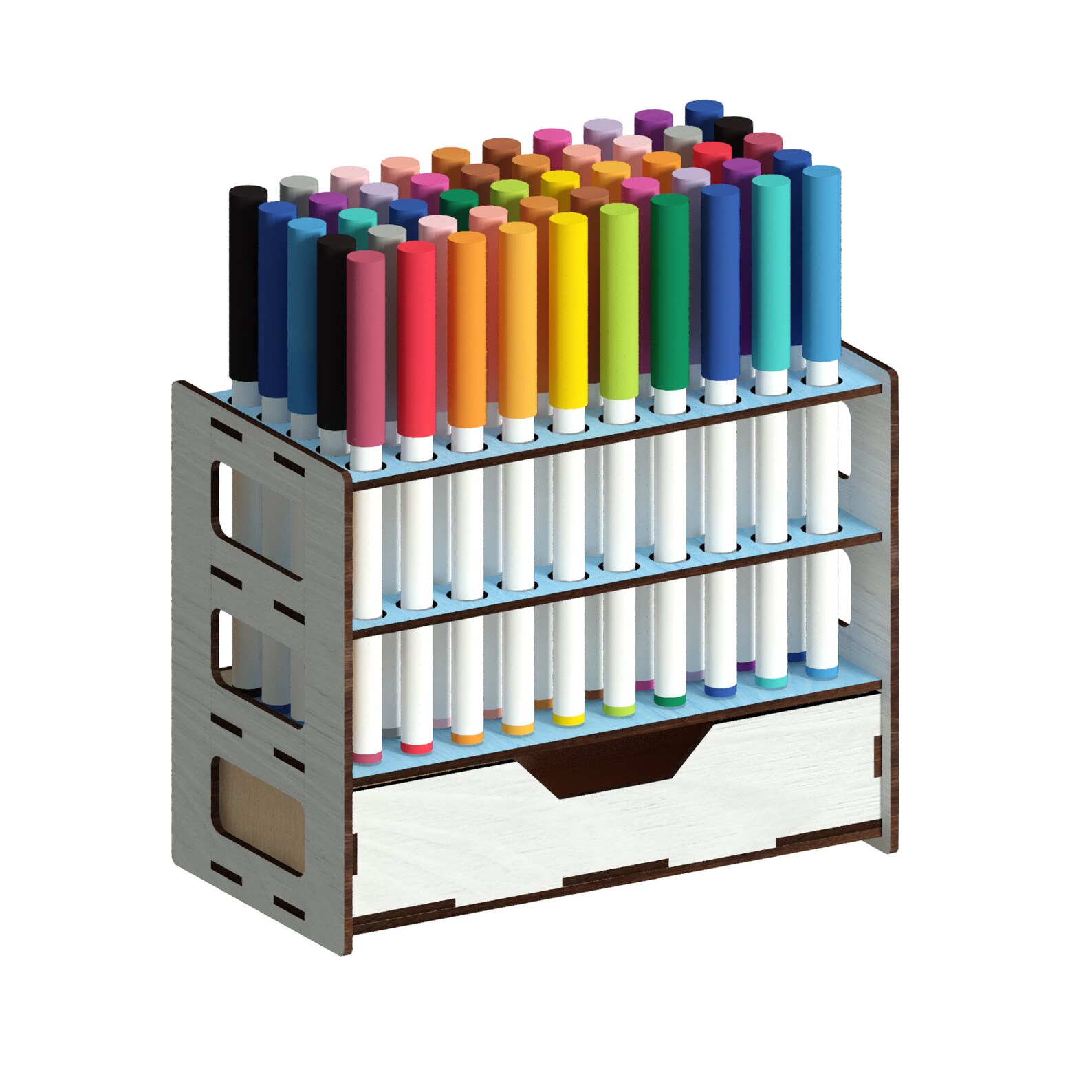 Pen Holder Pattern Vector for Laser Cutting CNCsvglaser cut | Etsy