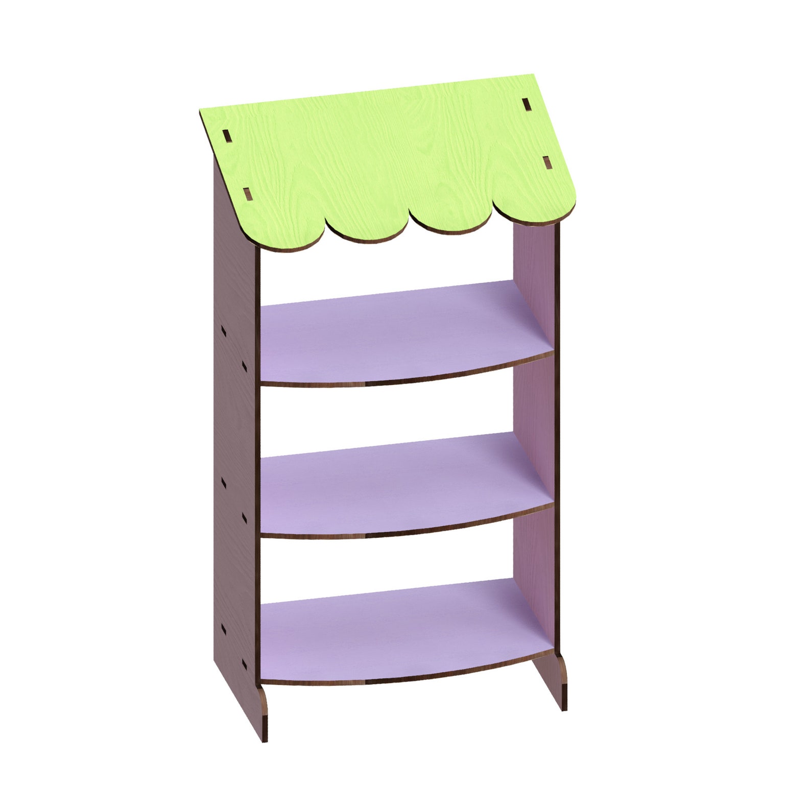 3 Tiers Shelflaser Cut Files Laser Cut Template Vector for - Etsy