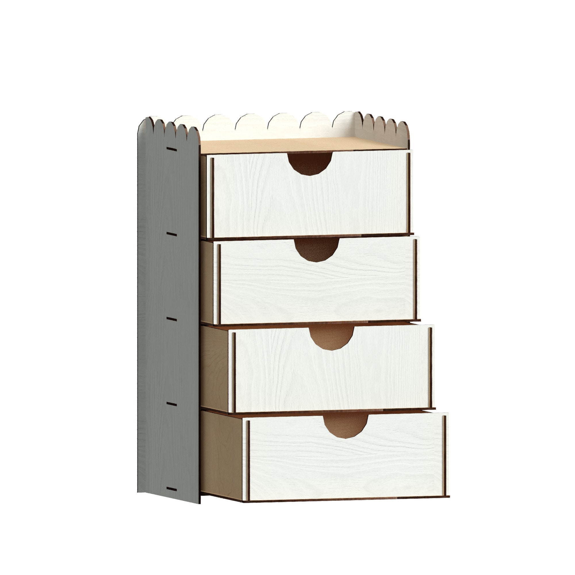 Chest of drawers Laser Cut Files SvgDxfPdfAiCdrEps | Etsy