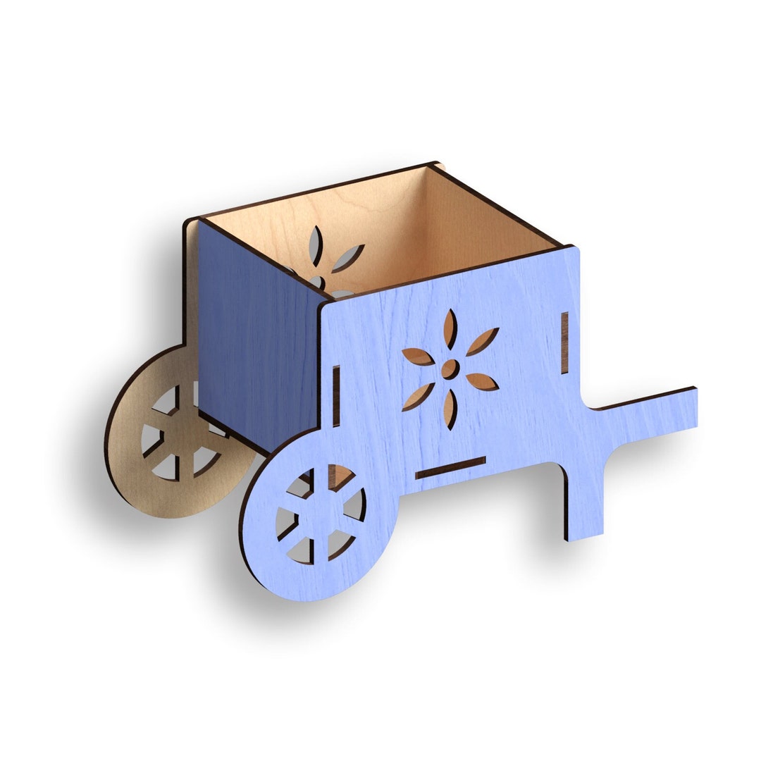Wheelbarrow Box Laser Cut Vector Plan (digital Download) - Etsy