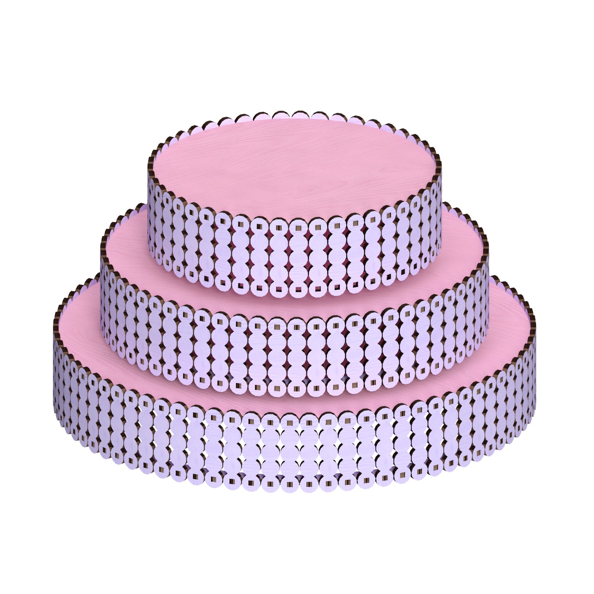 Round Tray Setlaser Cut Files Laser Cut Template Vector for | Etsy