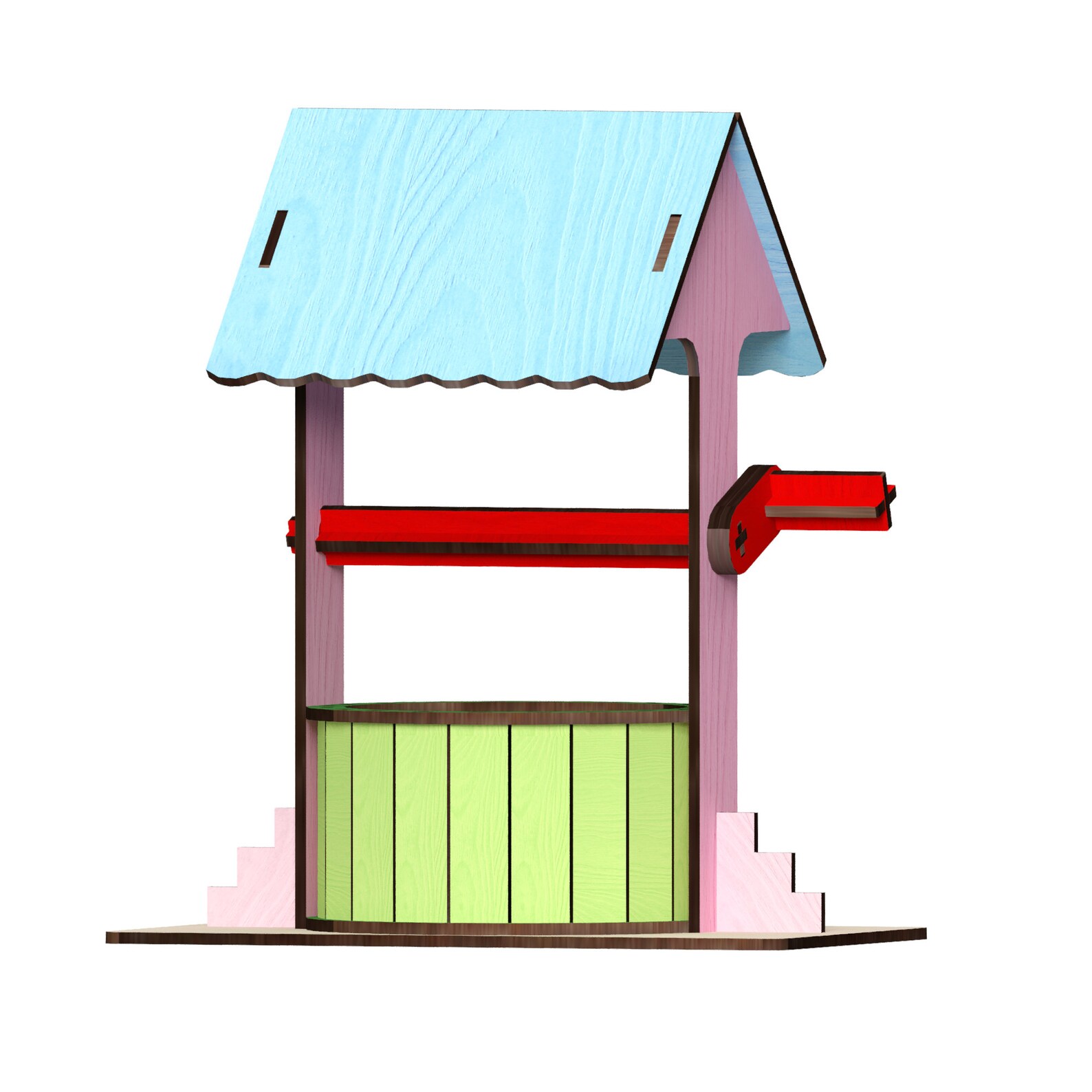 Well Centerpiece Laser Cut Files Svgdxfpdfaicdreps - Etsy