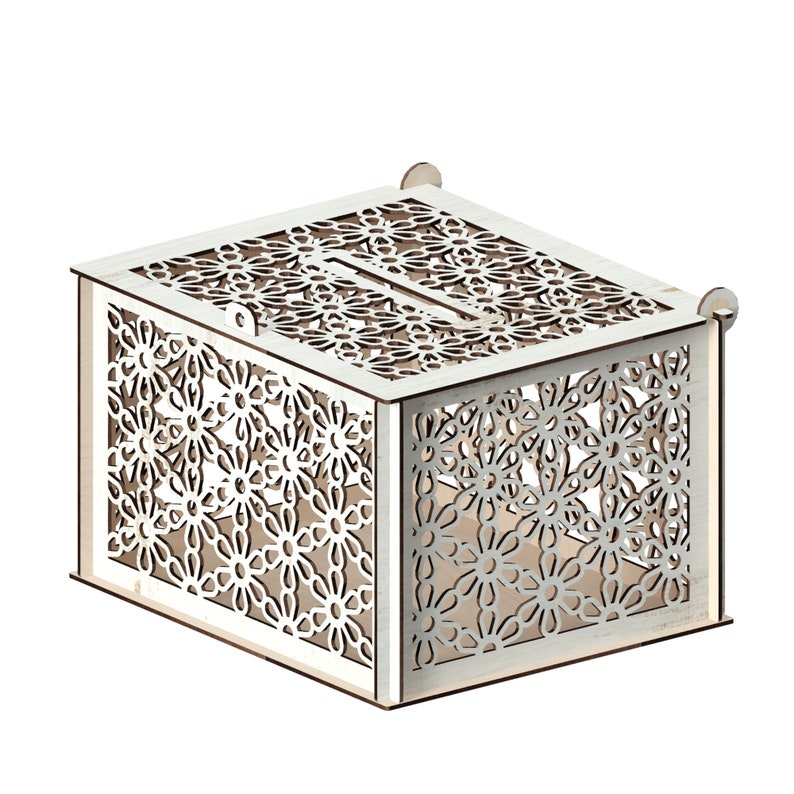 Wedding Card Box Laser Cut Files Svgdxfpdfaicdreps - Etsy