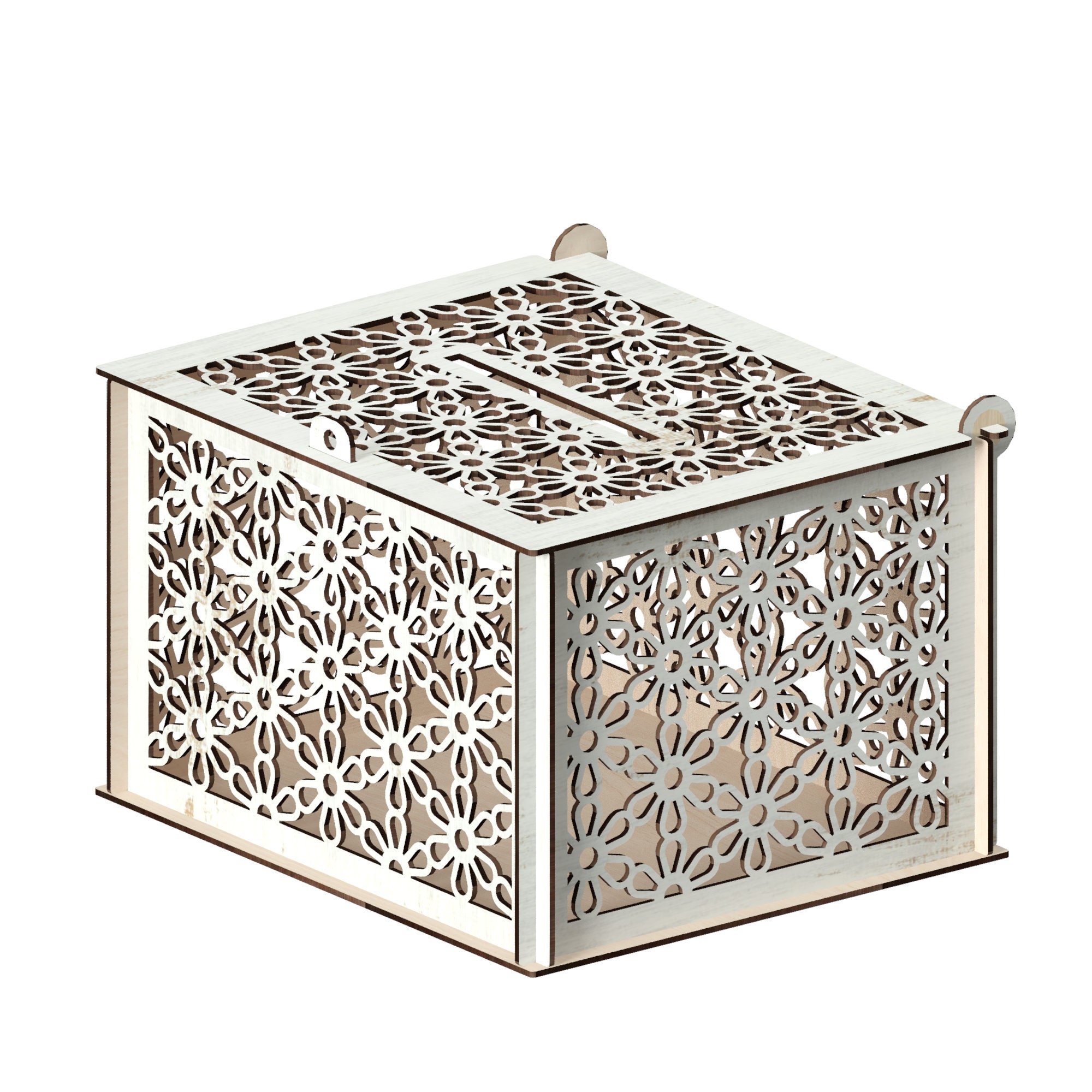 Wedding Card Box, Laser Cut Files - Svg+dxf+pdf+ai+cdr+eps - Laser ...