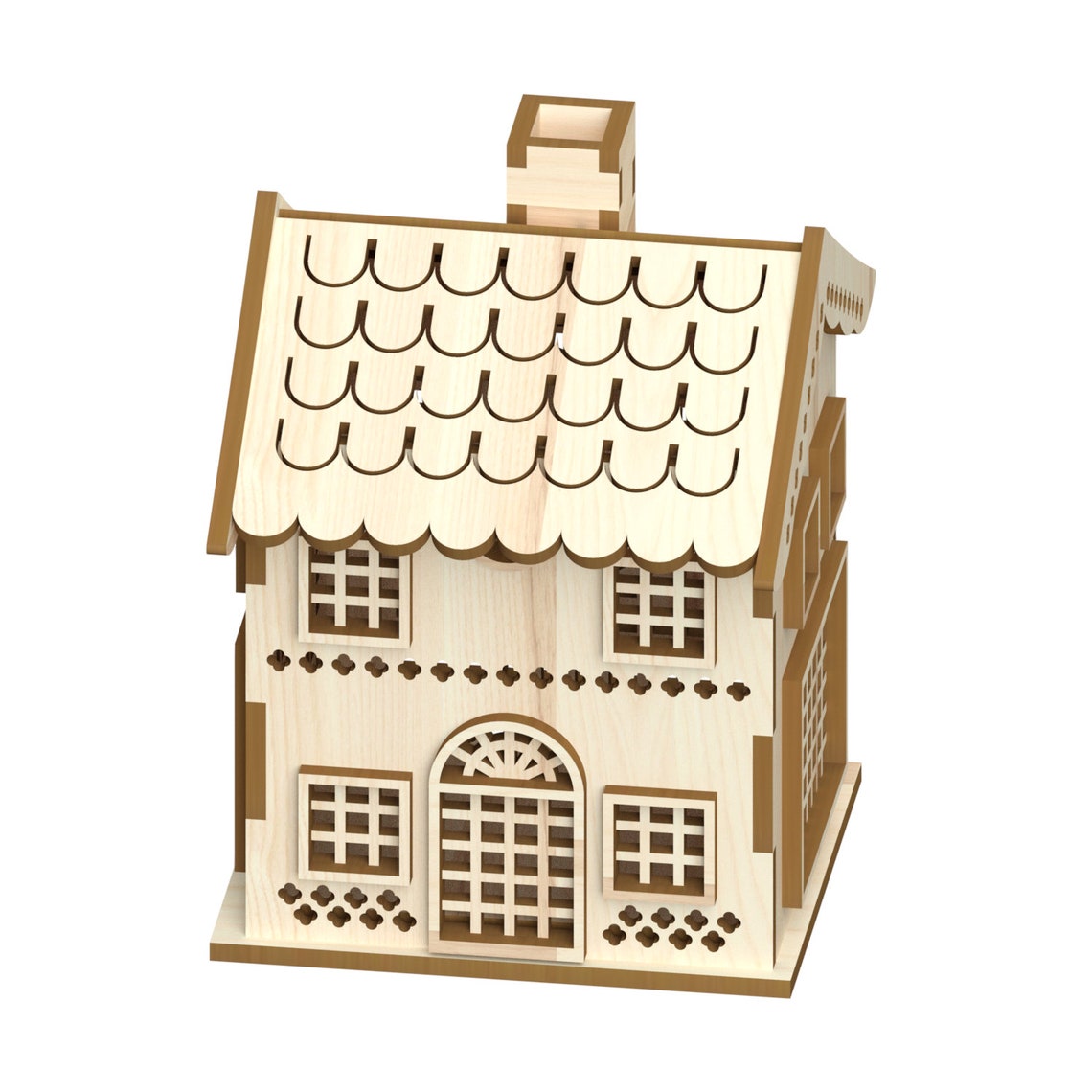 Medium Nightlight House Laser Cut Files | Etsy