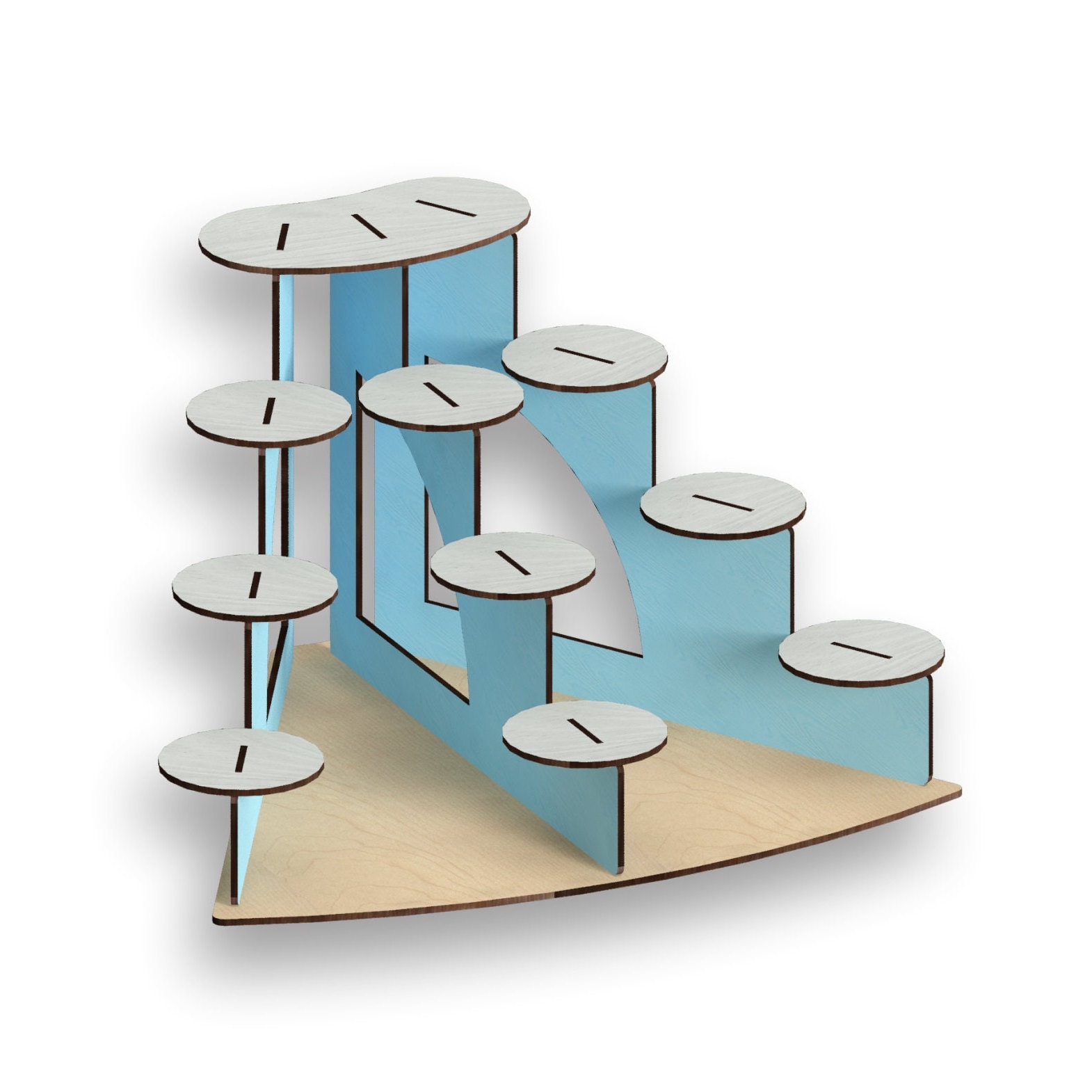 Laser Cut Cupcake Stand Template: Vector Files (digital Download) - Etsy