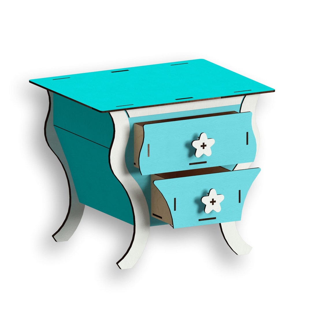 Mini Bureau Laser Cut Template, Vector Model (digital Download) - Etsy