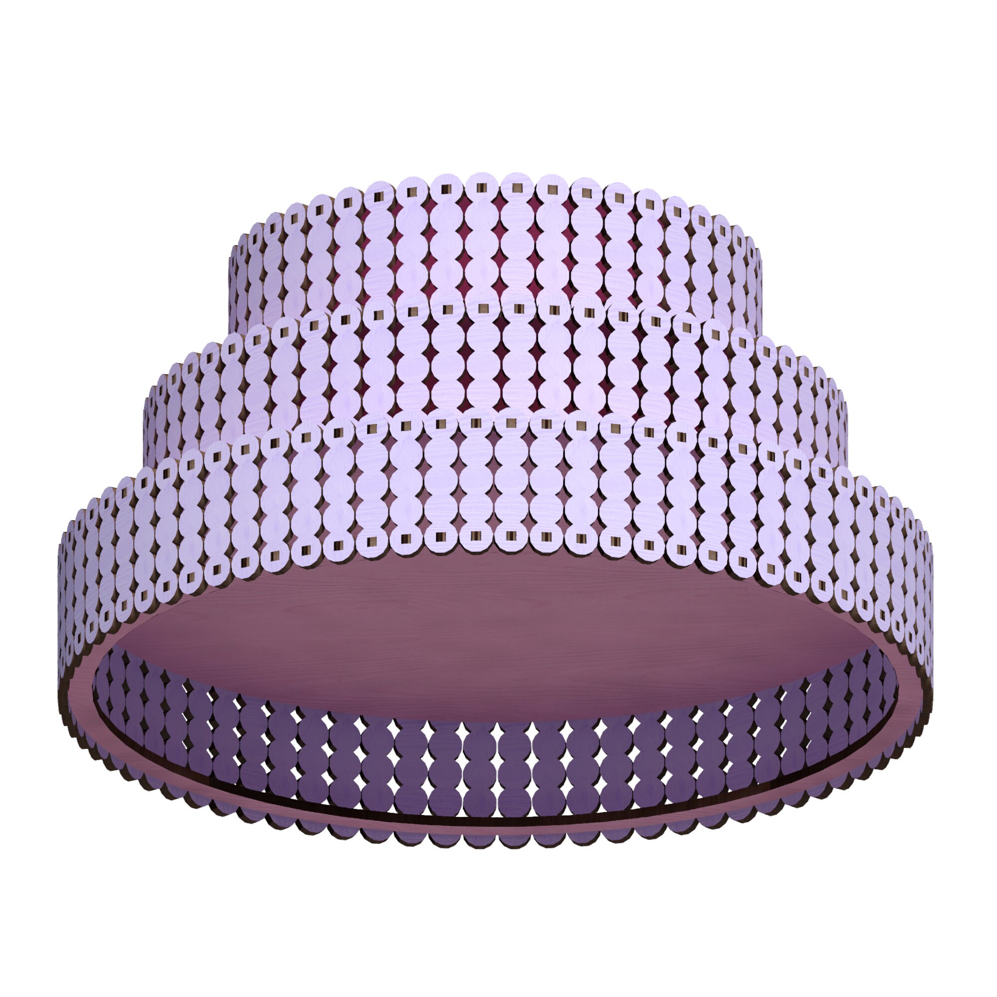 Round Tray Setlaser Cut Files Laser Cut Template Vector for | Etsy