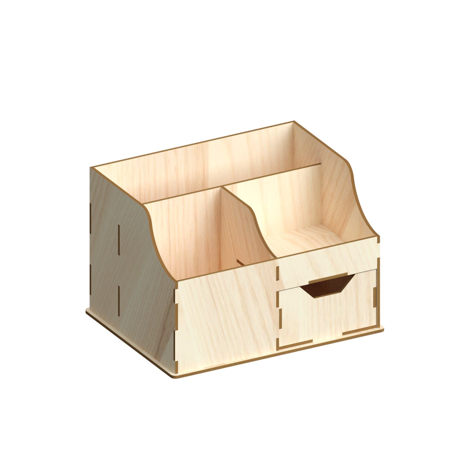 Desk Organizer Laser Cut Files laser cut template Vector | Etsy