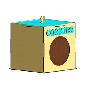 Vintage Cookies Box,laser Cut Files, Laser Cut Template, Vector for ...