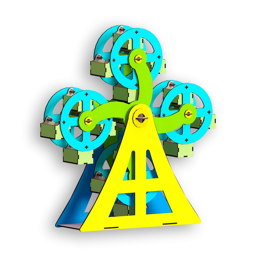 Ferris Wheel,laser Cut Files, Laser Cut Template, Vector for Laser ...