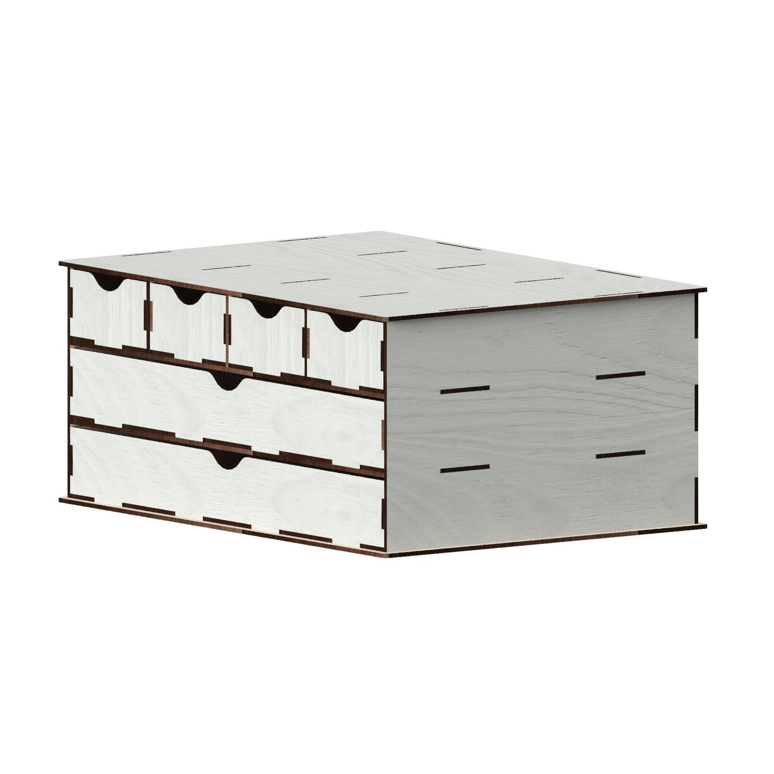 Drawer Organizer Laser Cut Files Svgdxfpdfaicdreps - Etsy