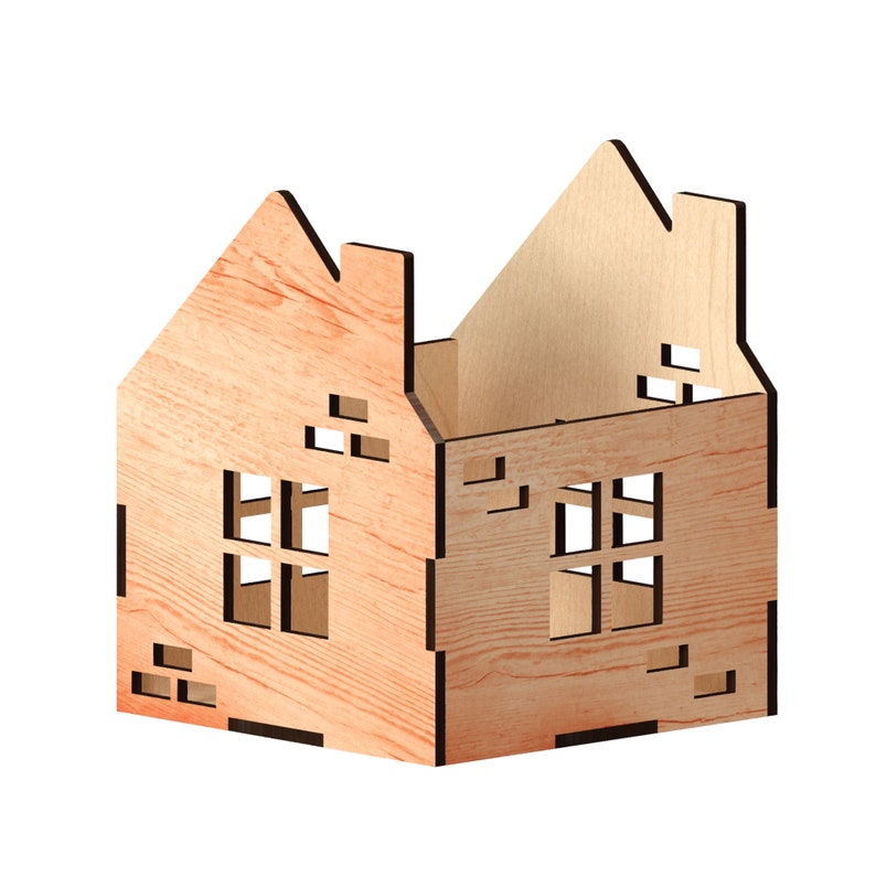 House Box Laser Cut Files Laser Cut Template Laser Cut - Etsy