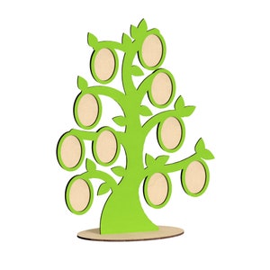 Family Tree Picture Frame Display, Laser Cut Files - Svg+dxf+pdf+ai+cdr ...