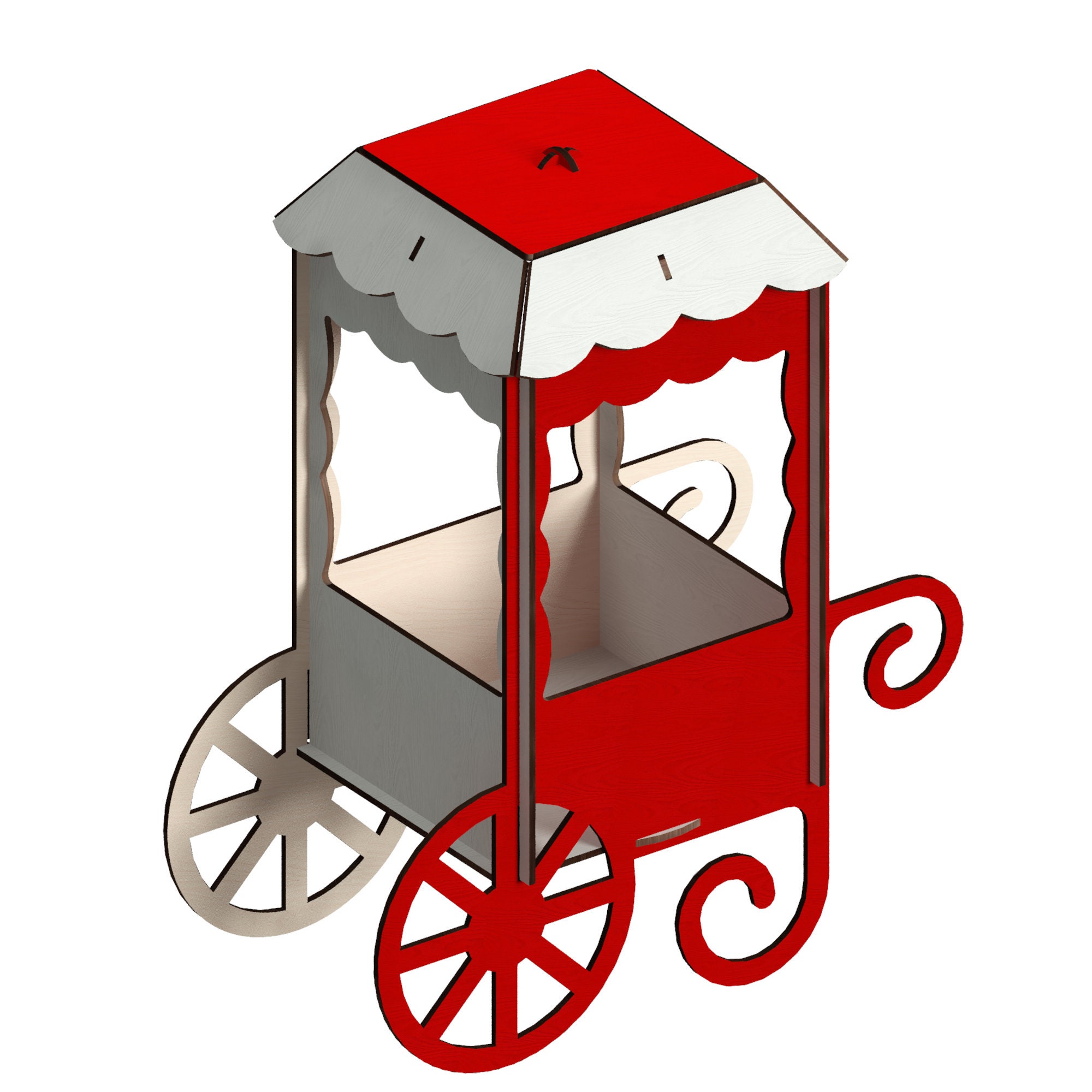 Popcorn Cart Clip Art