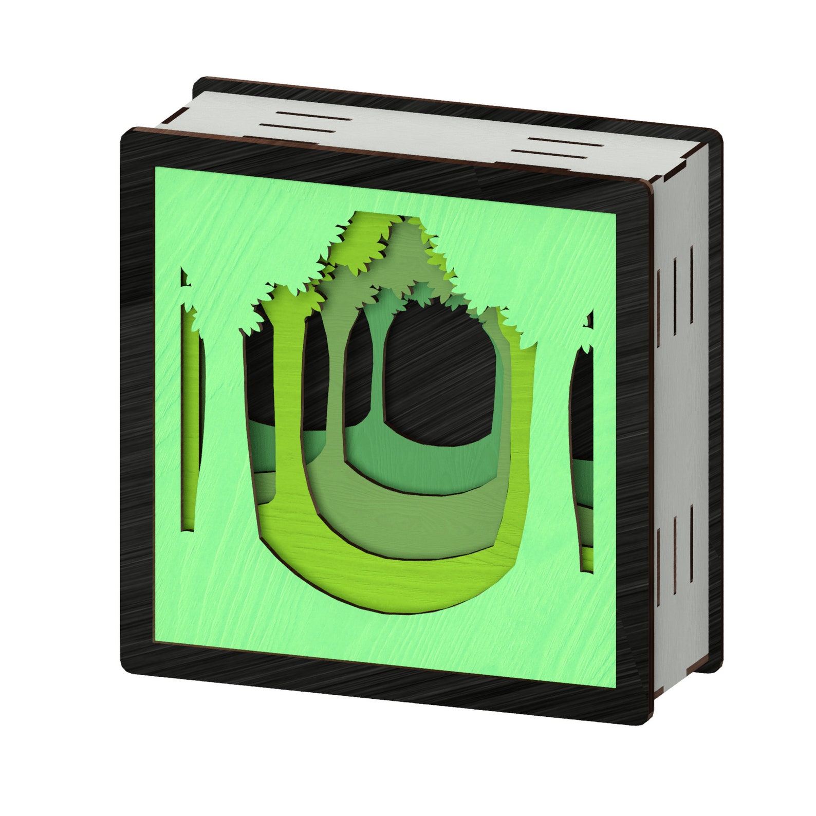 Light Box Tree Tunnel Laser Cut Files - Etsy