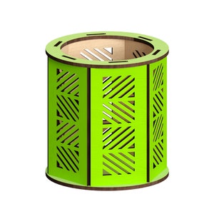 Pen Holder, Laser Cut Files - Svg+dxf+pdf+ai+cdr+eps - Laser Files ...