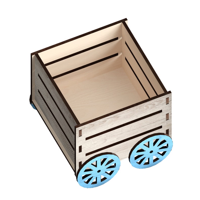 Cart Boxlaser Cut Files Laser Cut Template Vector for - Etsy