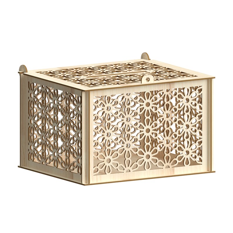 Wedding Card Box Laser Cut Files SvgDxfPdfAiCdrEps | Etsy