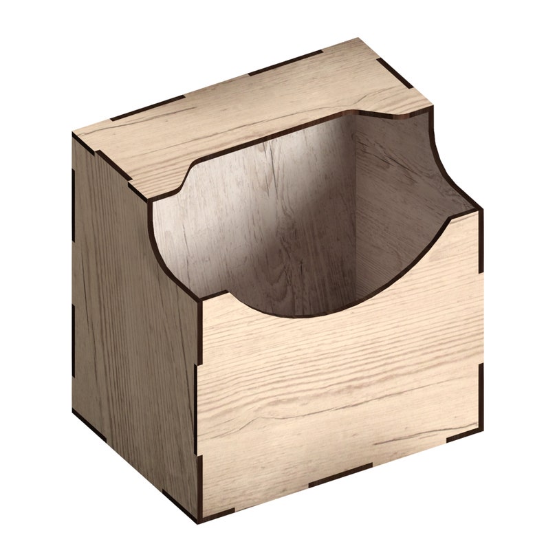 Napkin Holder Laser Cut Files: SVG DXF PDF (instant Download) - Etsy