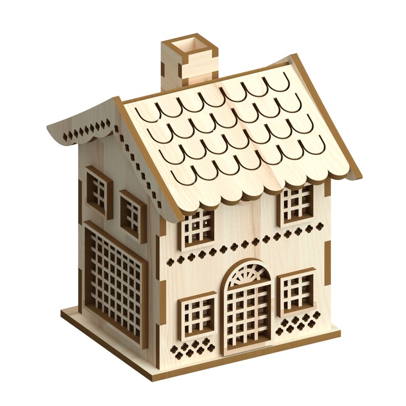 Medium Nightlight House Laser Cut Files | Etsy