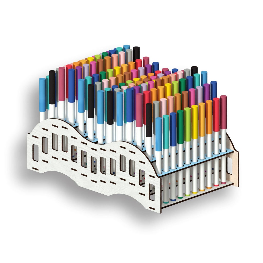 Pen Holder, Pattern Vector for Laser Cutting Cnc,svg,laser Cut Template ...