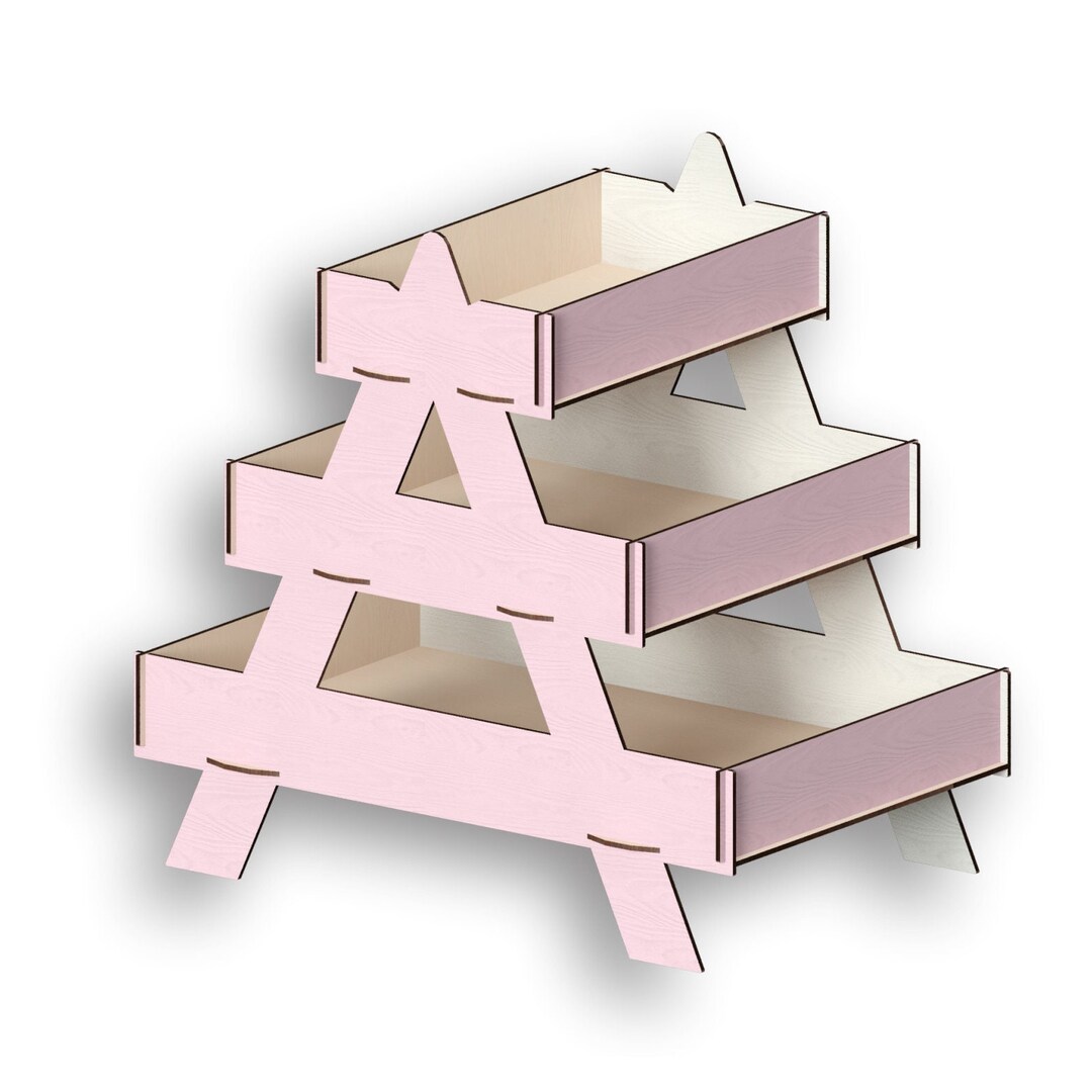 Ladder of Trays,laser Cut Files, Laser Cut Template, Vector for Laser ...