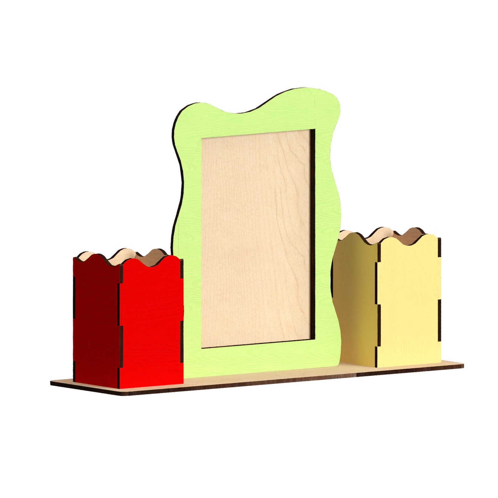 Pen Holder With Picture Frame Laser Cut Files - Etsy