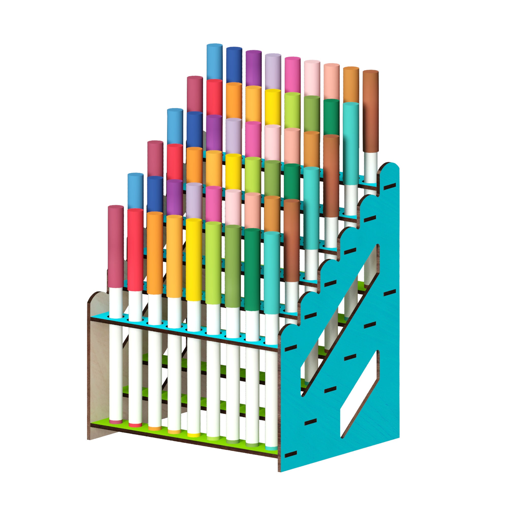 Pen Holder Pattern Vector for Laser Cutting CNCsvglaser cut | Etsy