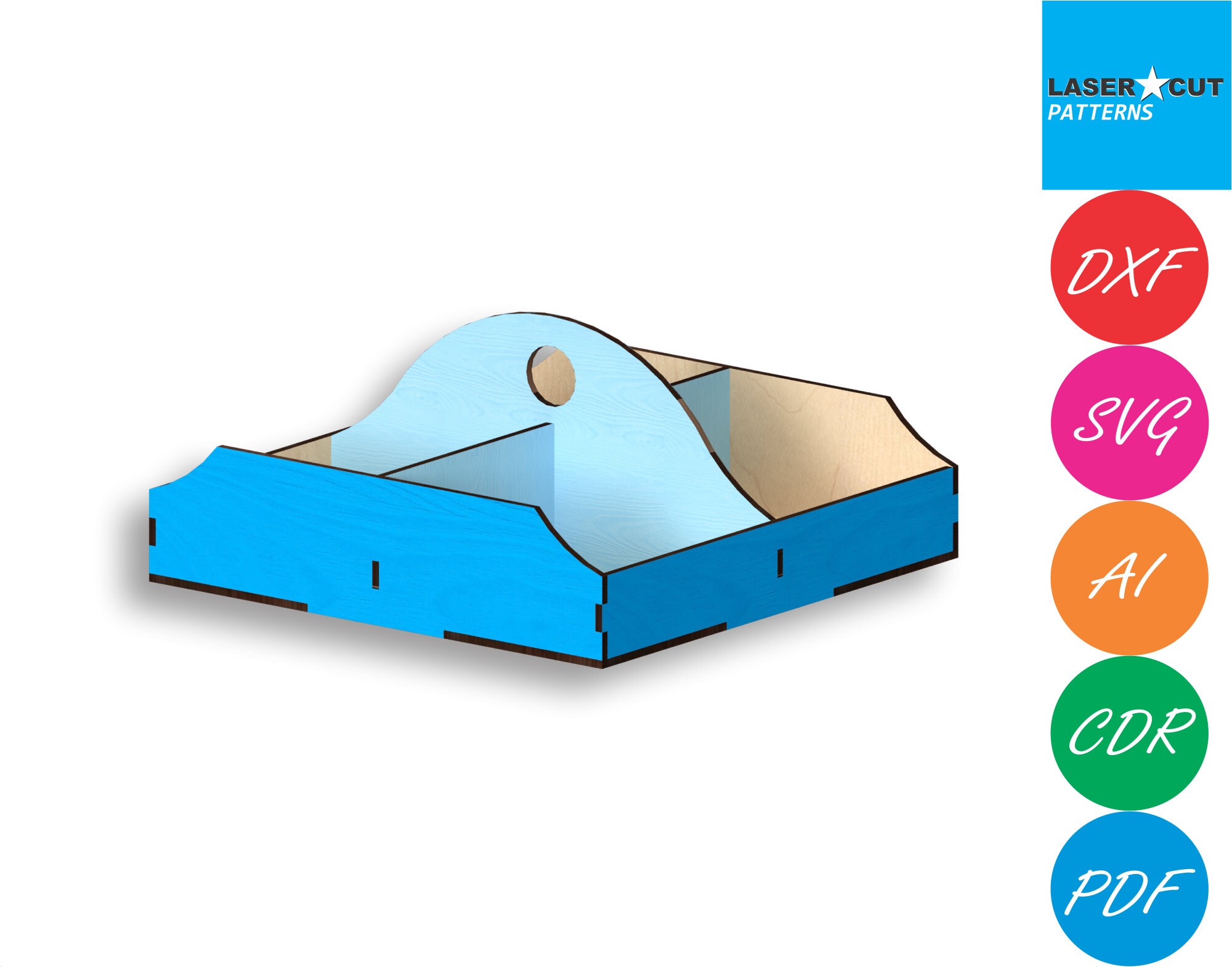 Divided Tray Laser Cut Files Laser Cut Template Laser Cut - Etsy