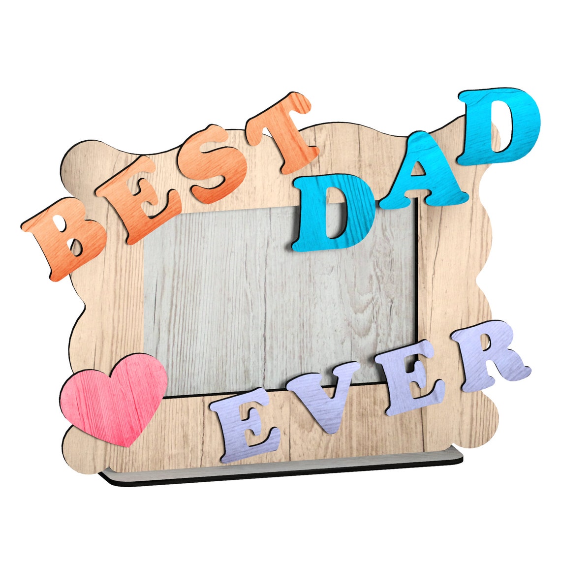 Dad Picture Frame Pattern Vector for Laser Cutting | Etsy