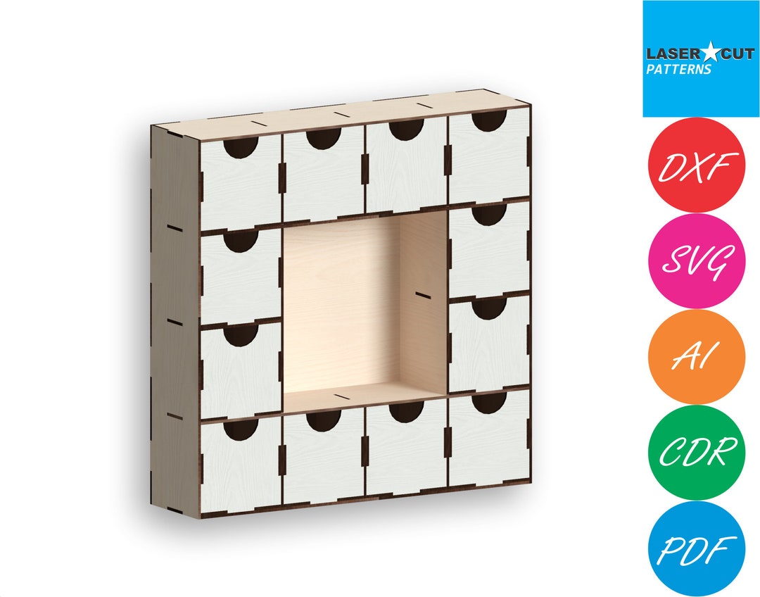 Organizer Laser Cut Files Laser Cut Template Laser Cut - Etsy