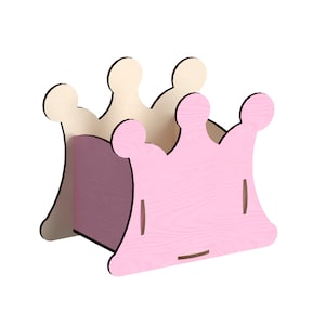 Crown Box,laser Cut Files, Laser Cut Template, Vector for Laser, Laser ...