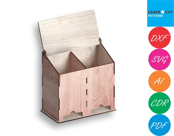 Tea Box Laser Cut Files Laser Cut Template Laser Cut | Etsy