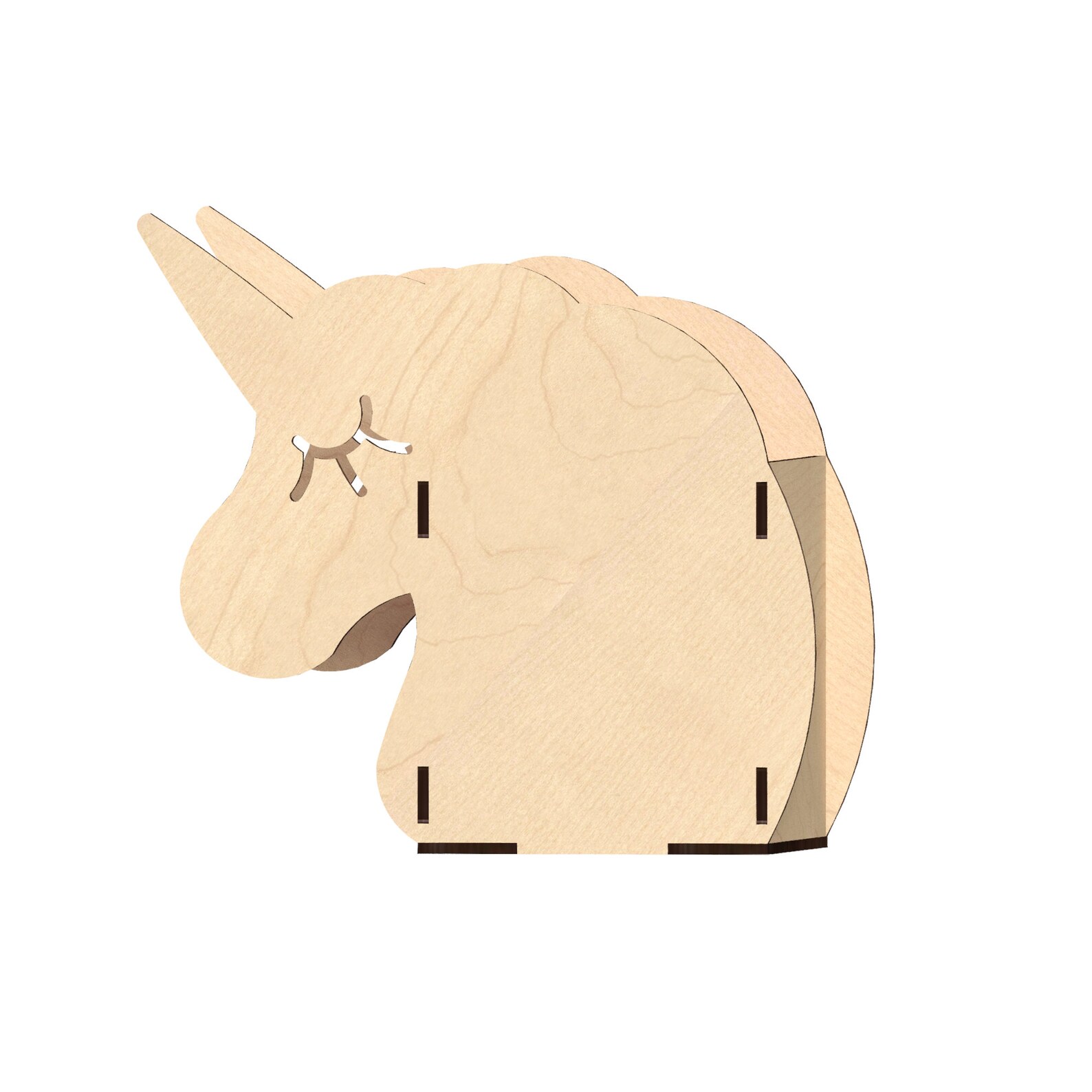 Unicorn BoxLaser Cut Files laser cut template Vector for | Etsy